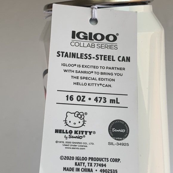 Hello Kitty | Dining | Hello Kitty X Igloo Can Cooler Tumbler 6oz ...